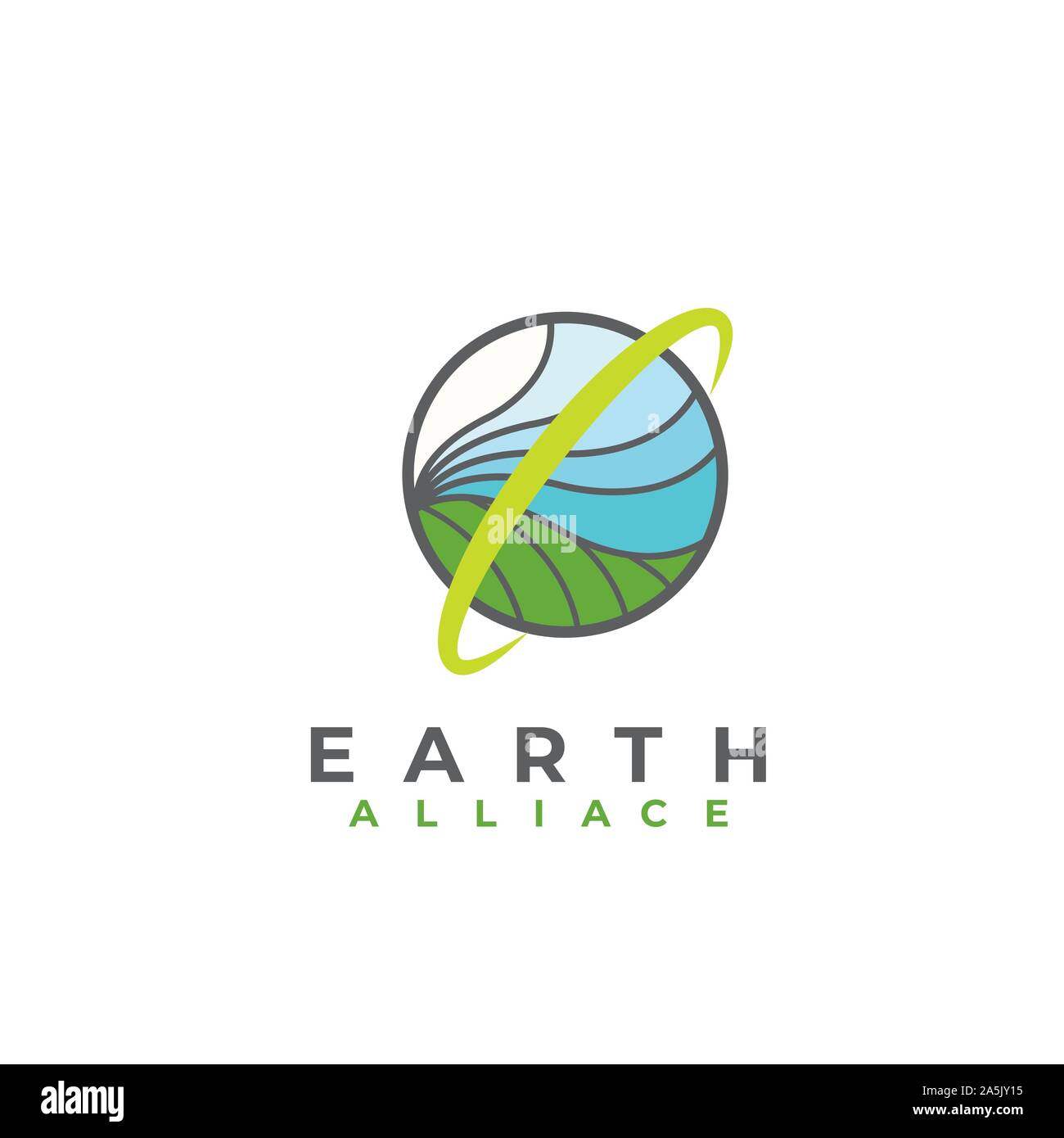 Earth vector illustration. Nature emblem Stock Vector Image & Art - Alamy