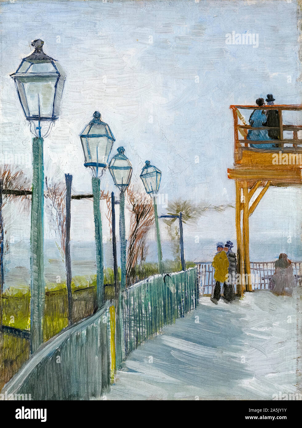 Vincent van Gogh, Terrace and Observation Deck at the Moulin de Blute ...