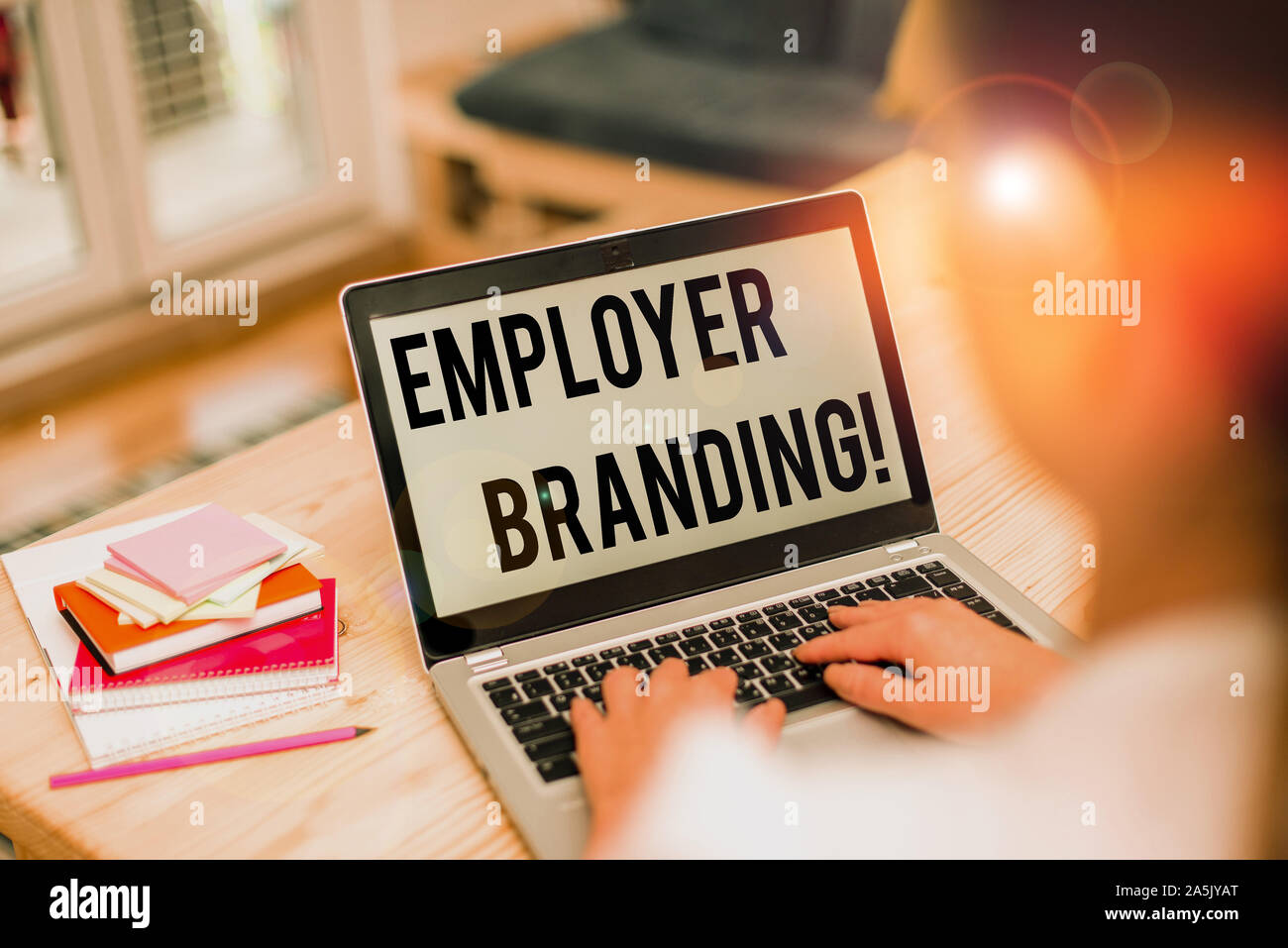 Text sign showing Employer Branding. Business photo showcasing ...