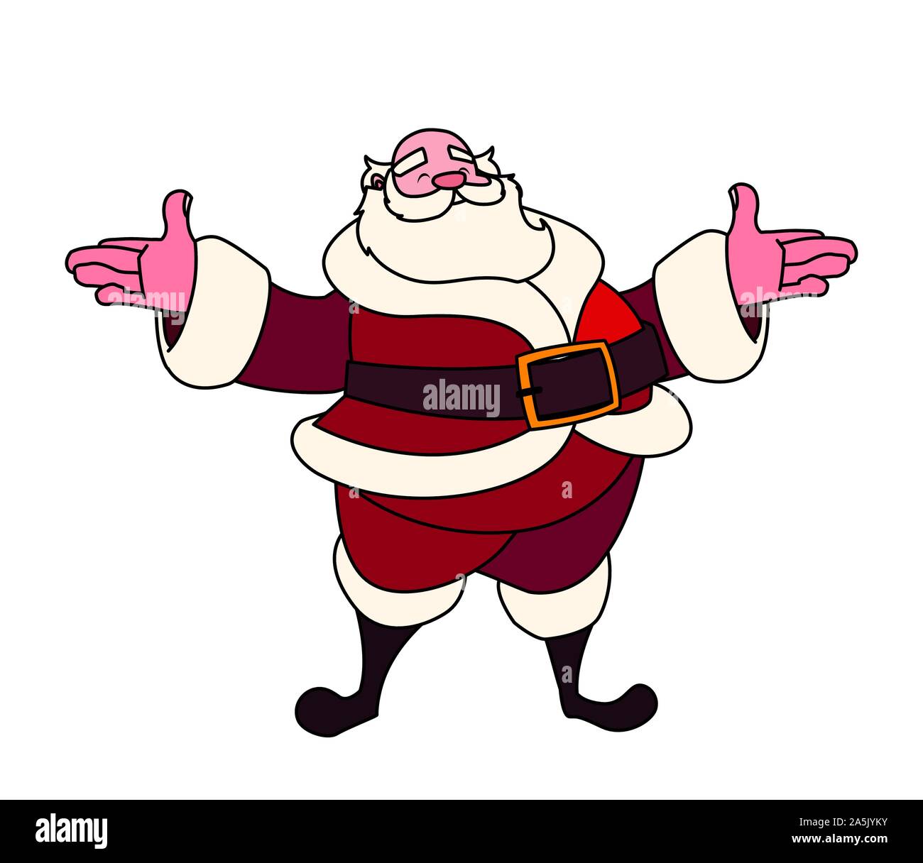 santa claus on white background vector illustration design Stock Vector ...