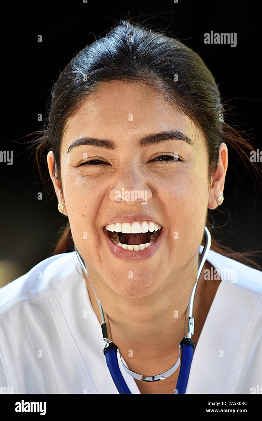 Nurse laughing hi-res stock photography and images - Alamy