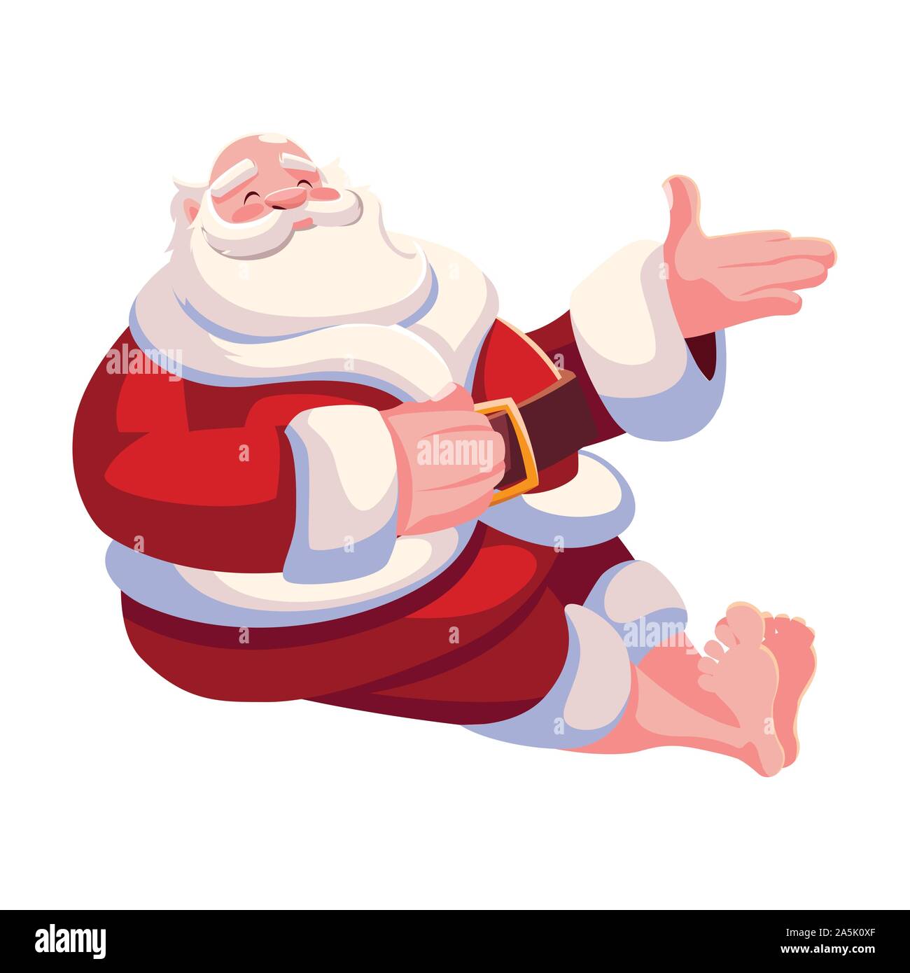 santa claus on white background vector illustration design Stock Vector ...