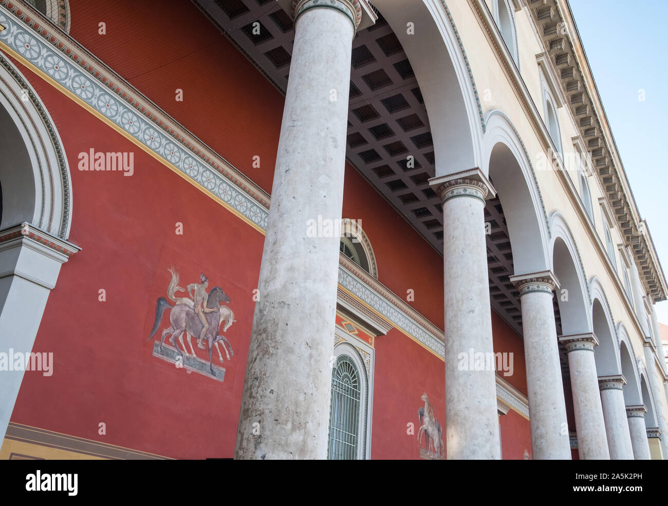 Exterior facade of the Palais Toerring-Jettenbach, Altstadt, Munich ...