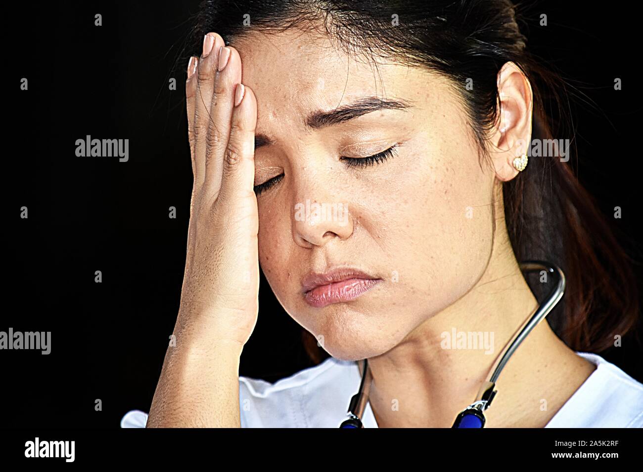 Nurse And Sadness Stock Photo - Alamy