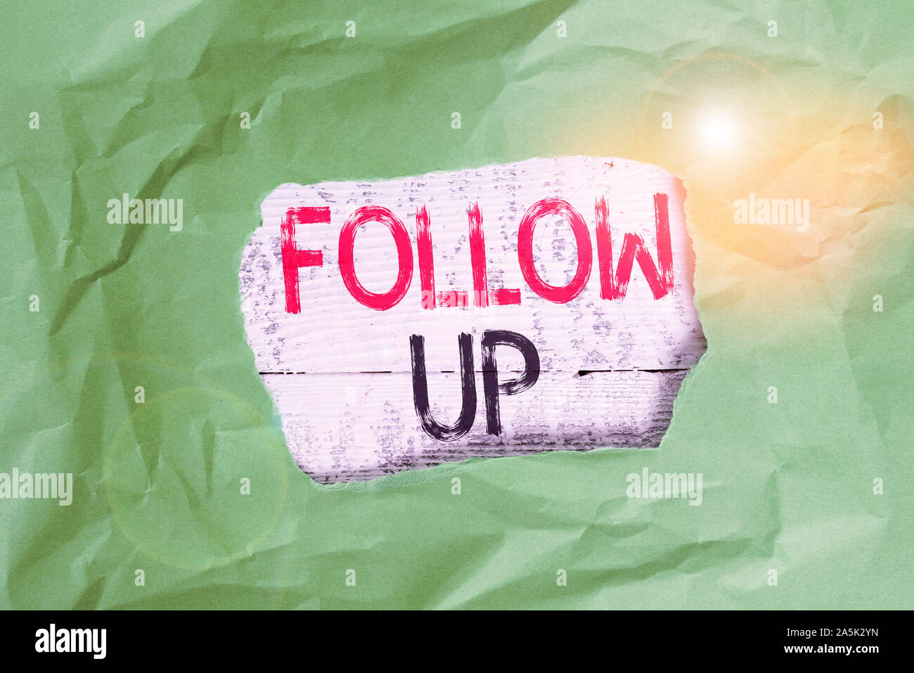 Conceptual hand writing showing Follow Up. Concept meaning a ...