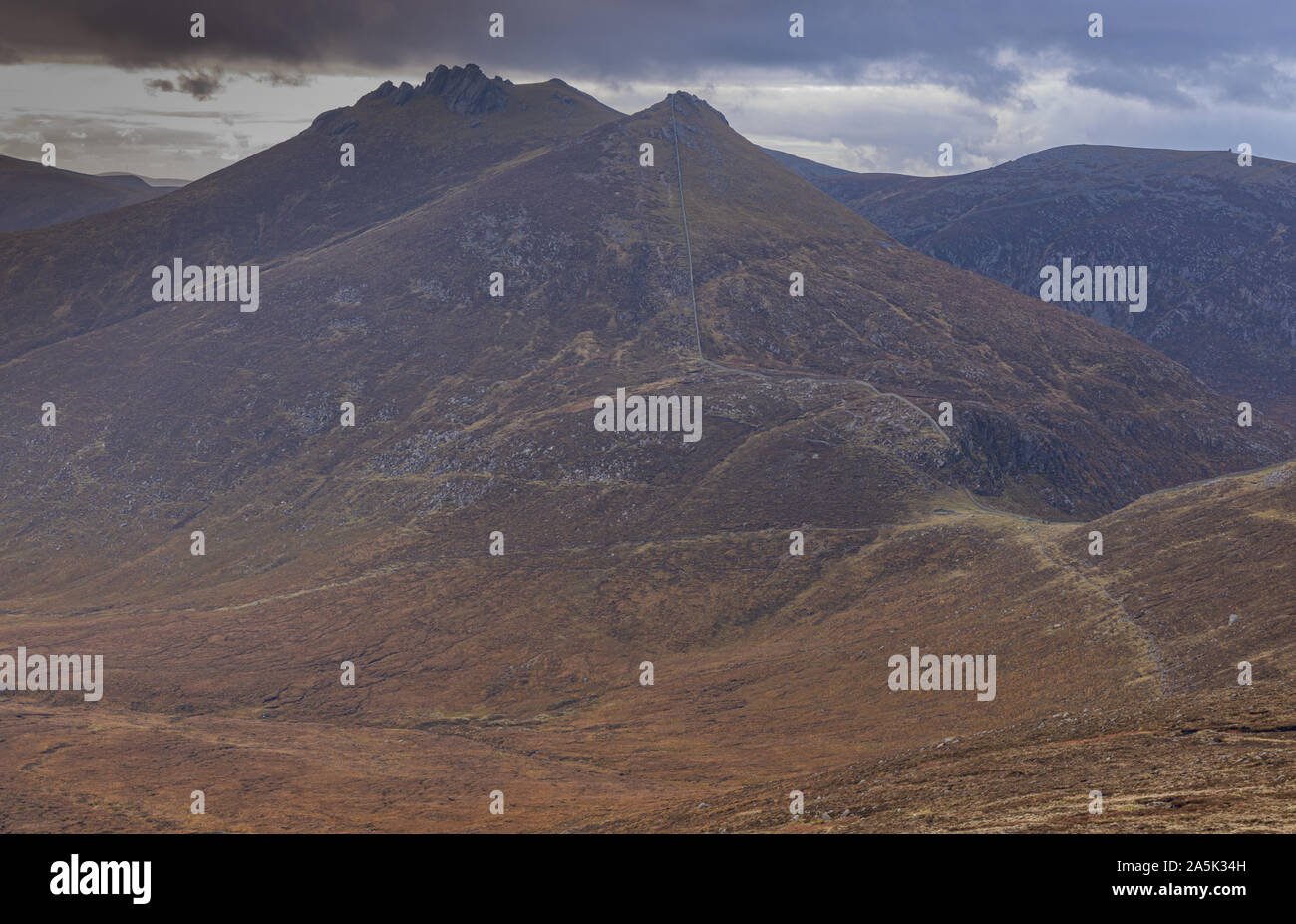 The mountains of mourne along the mourne wall, Newcastle, County Down ...