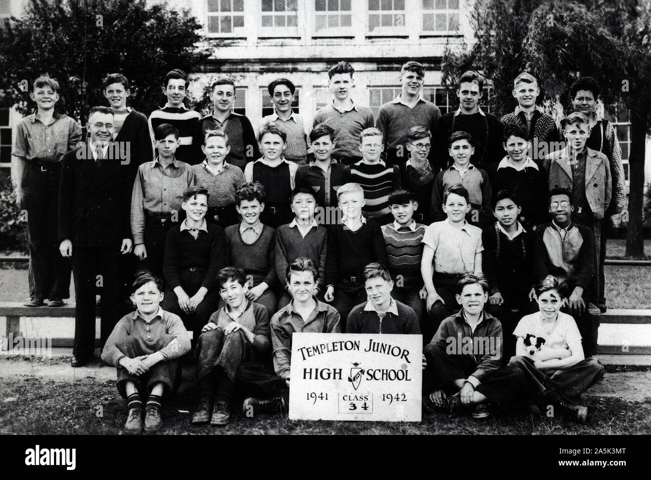 Templeton junior high school class photo hi-res stock photography and ...
