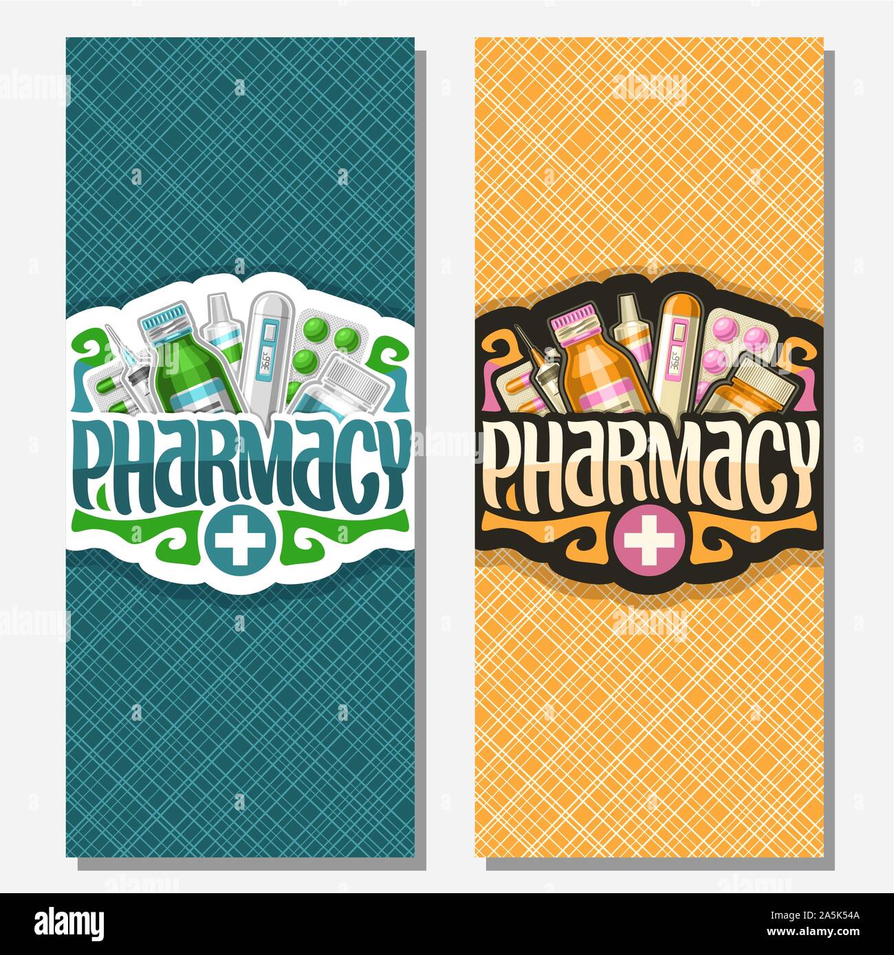 Green tablets medical bottle Stock Vector Images - Alamy