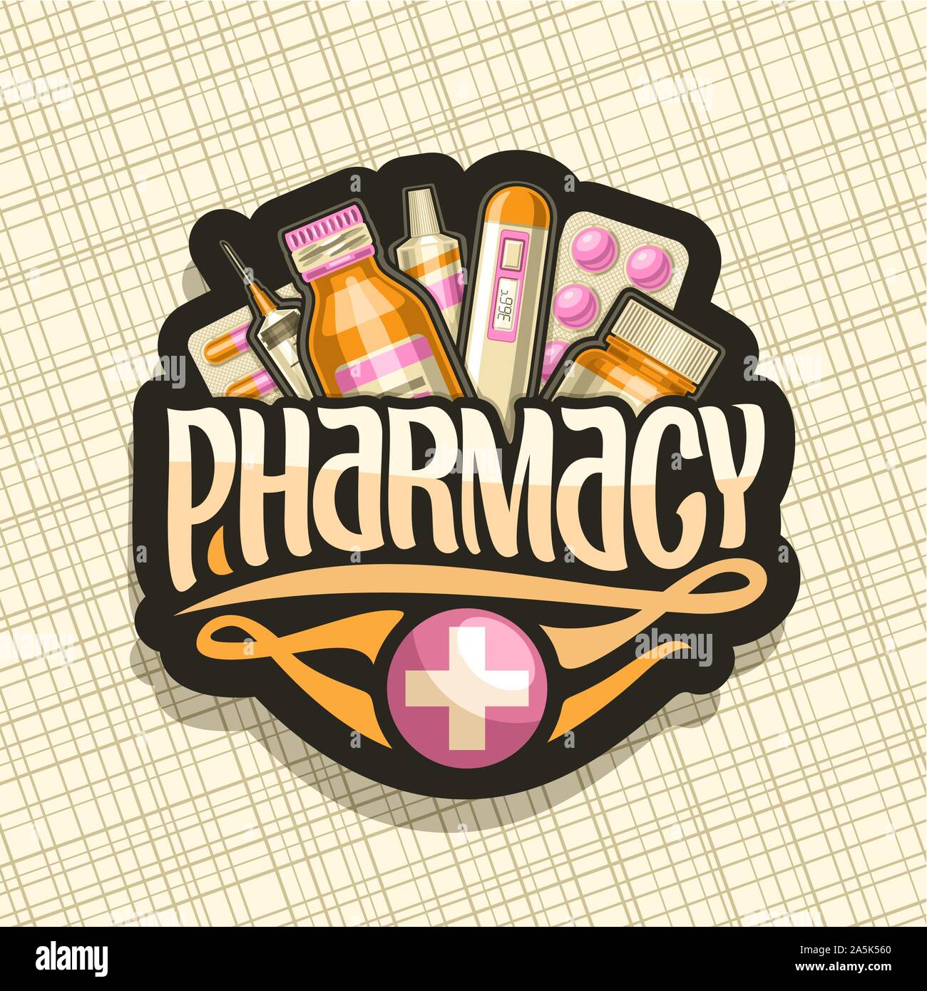 Drug store signage Stock Vector Images - Alamy