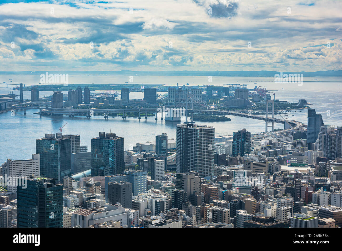 Tokyo, Japan, Asia - September 7, 2019 : Aerial view of Tokyo from ...
