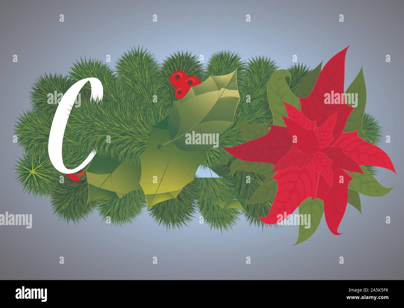 Christmas vintage clock Stock Vector Images - Alamy