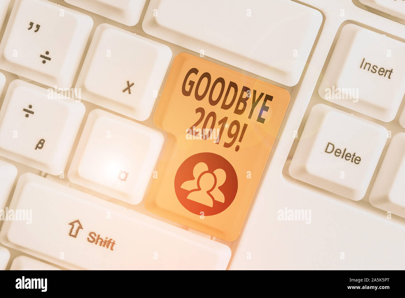 Conceptual hand writing showing Goodbye 2019. Concept meaning express ...