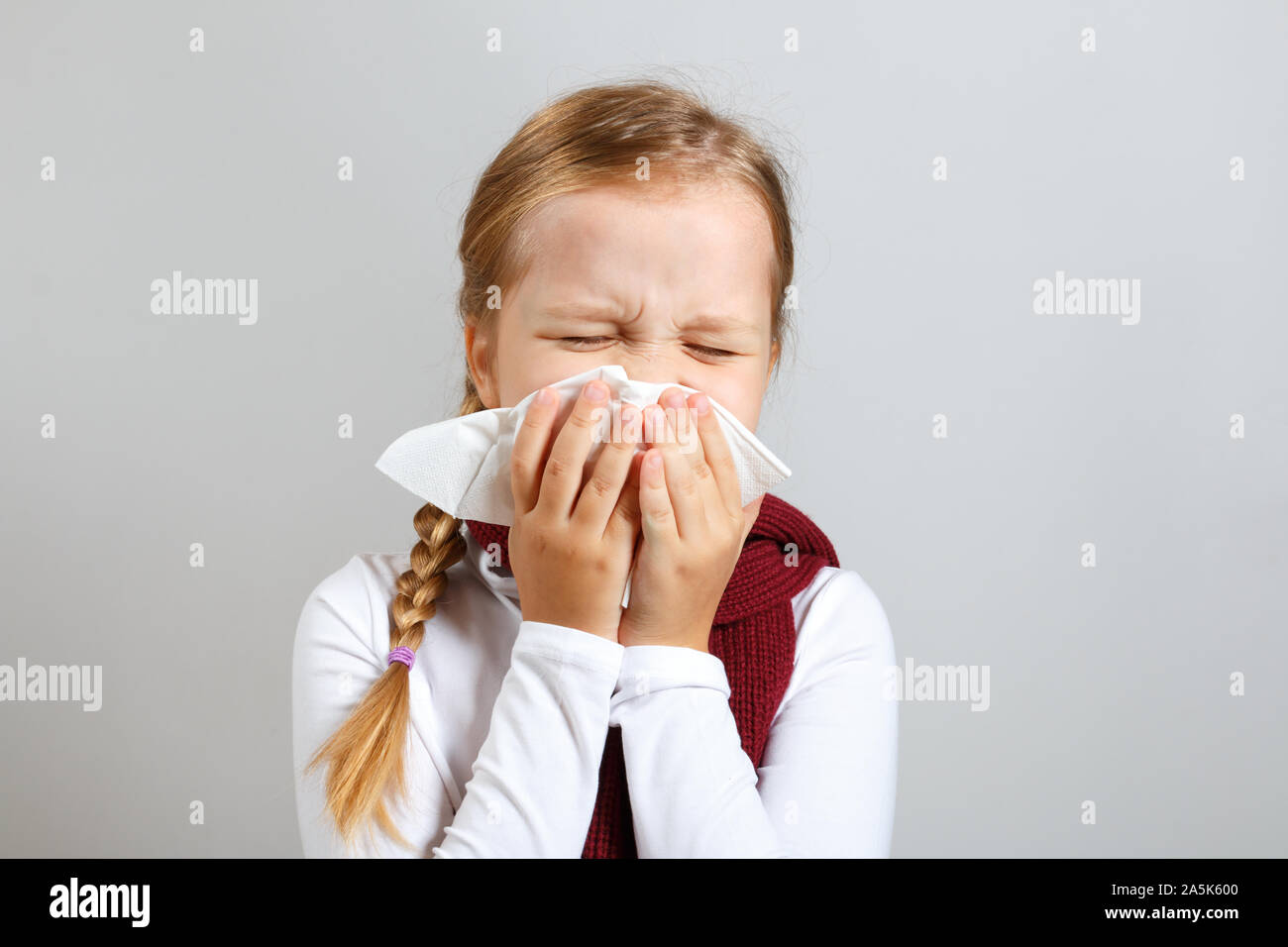 Cold red nose child hi-res stock photography and images - Alamy