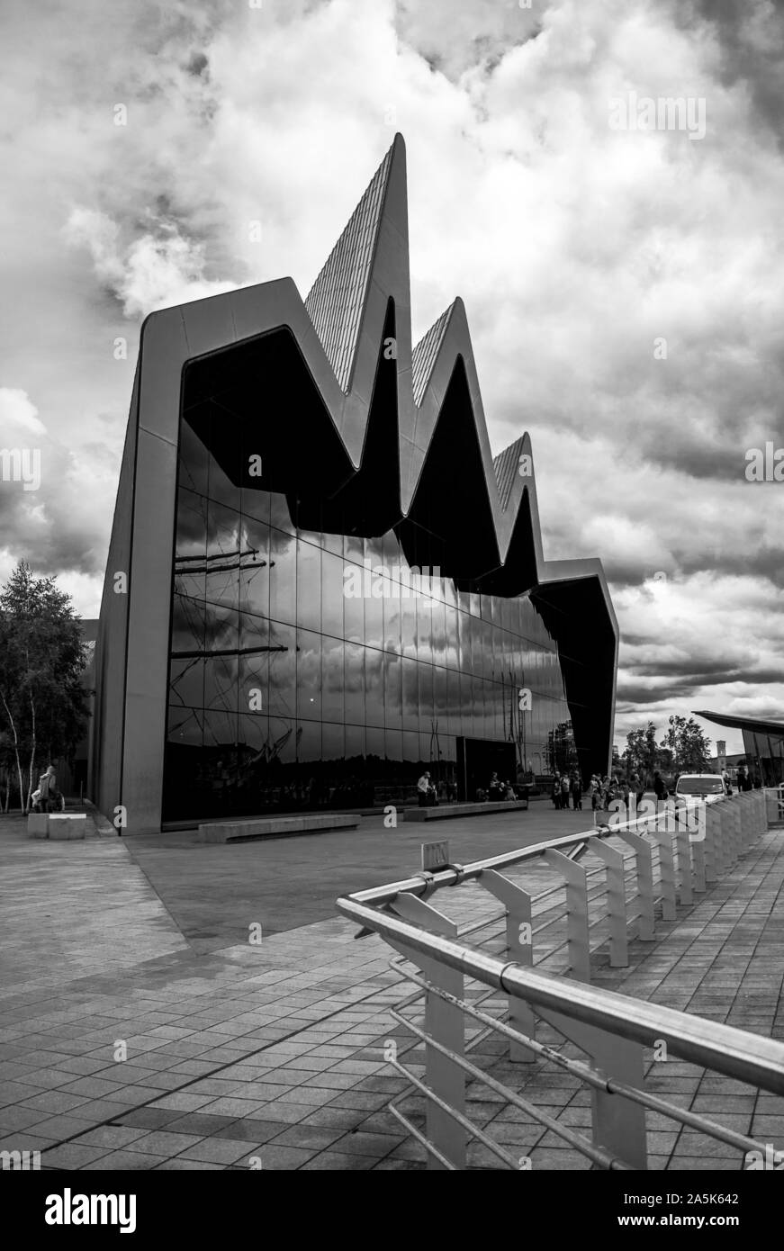 Building riverside museum Black and White Stock Photos & Images - Alamy