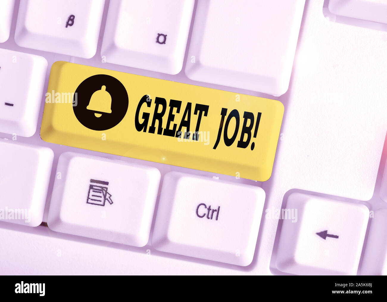 Writing note showing Great Job. Business concept for used praising ...