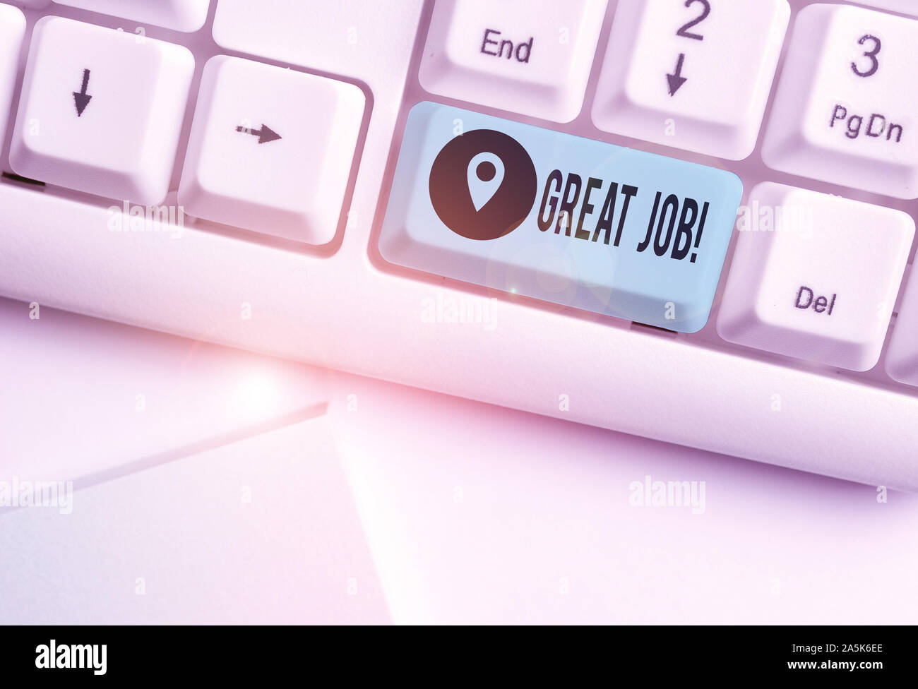 Writing note showing Great Job. Business concept for used praising ...