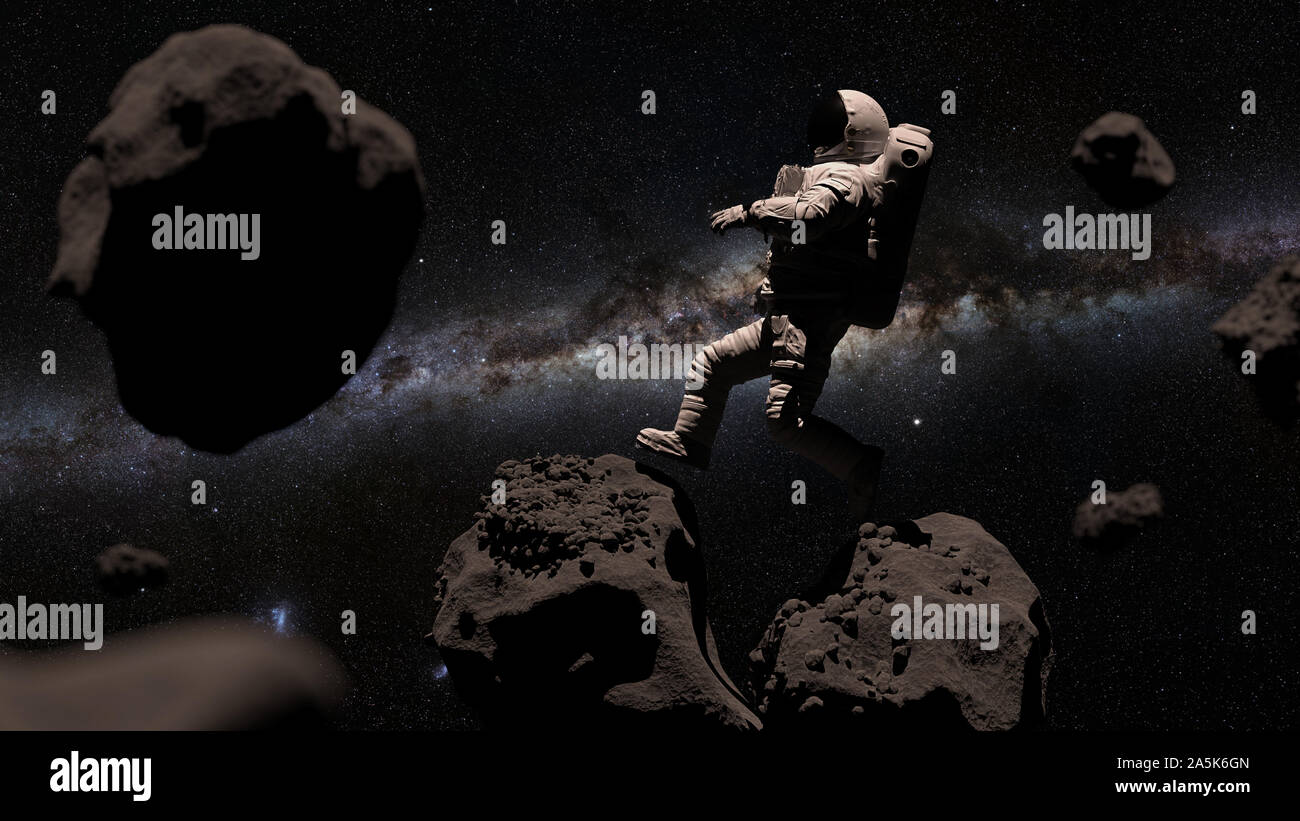 Astronauts Asteroid Mining