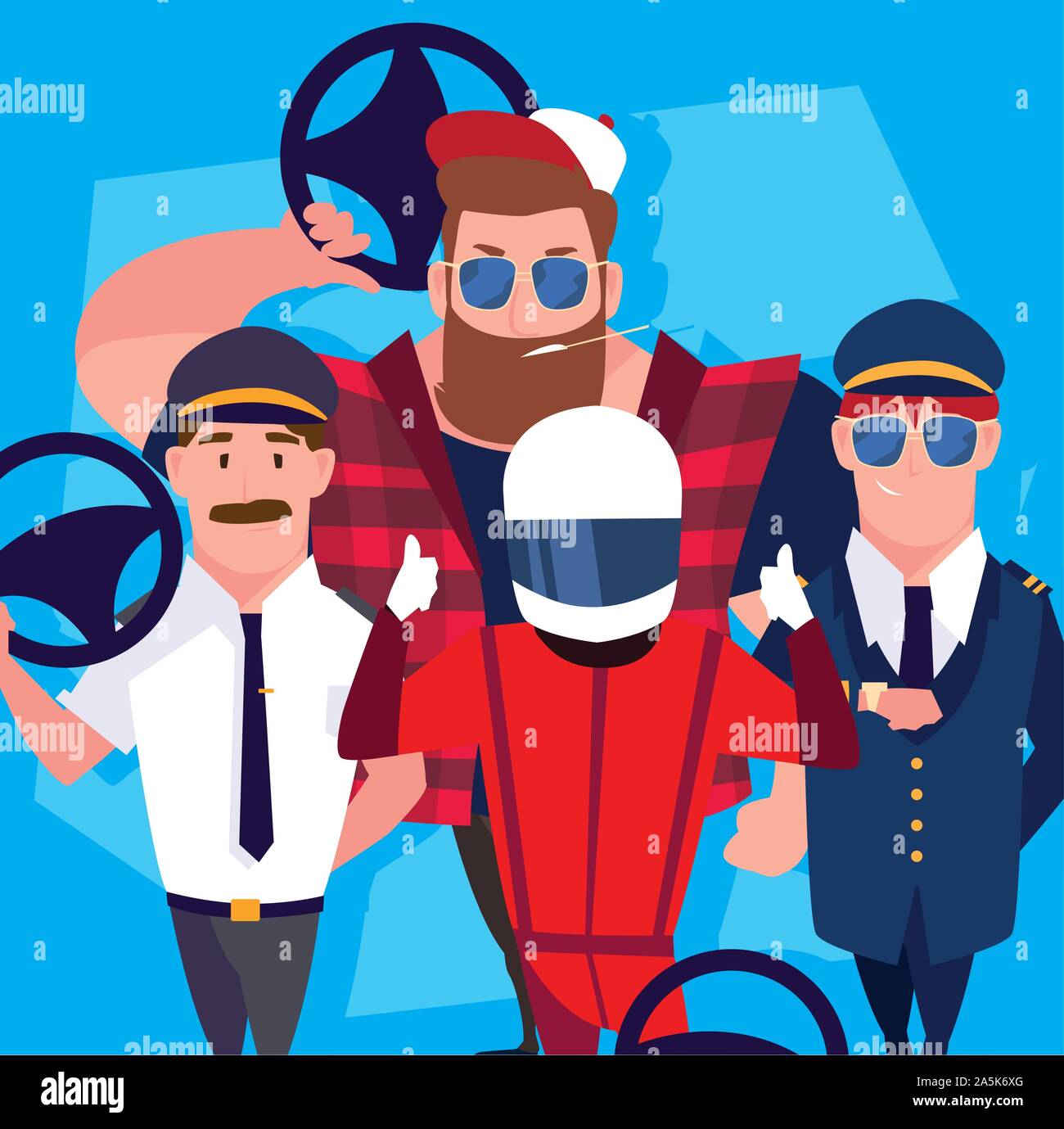 Gentleman drivers Stock Vector Images - Alamy