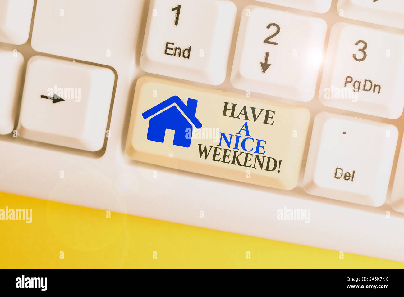 Writing note showing Have A Nice Weekend. Business concept for wishing ...