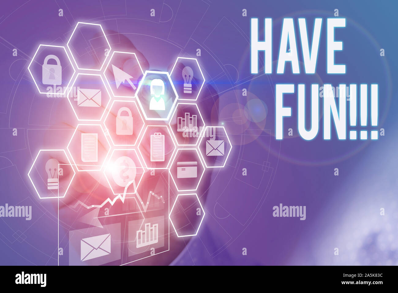 Handwriting text writing Have Fun. Conceptual photo wish somebody good ...