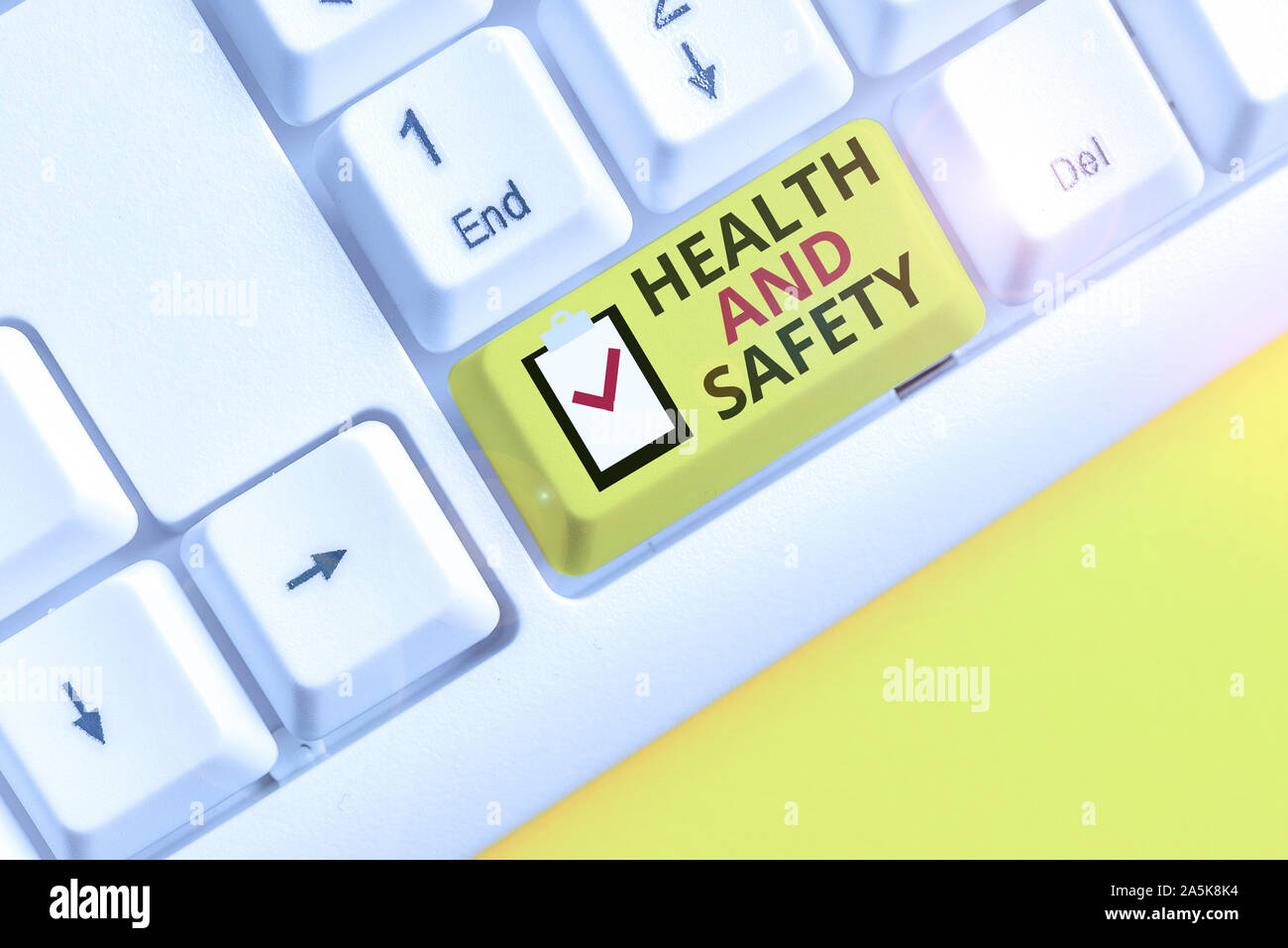 Text sign showing Health And Safety. Business photo showcasing ...