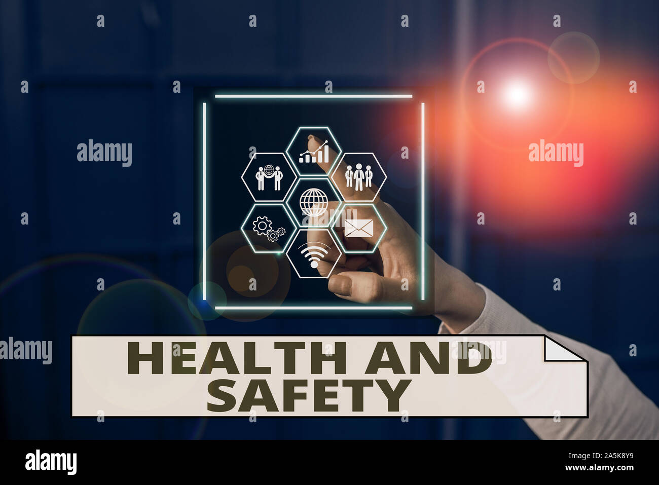 Handwriting text writing Health And Safety. Conceptual photo procedures ...