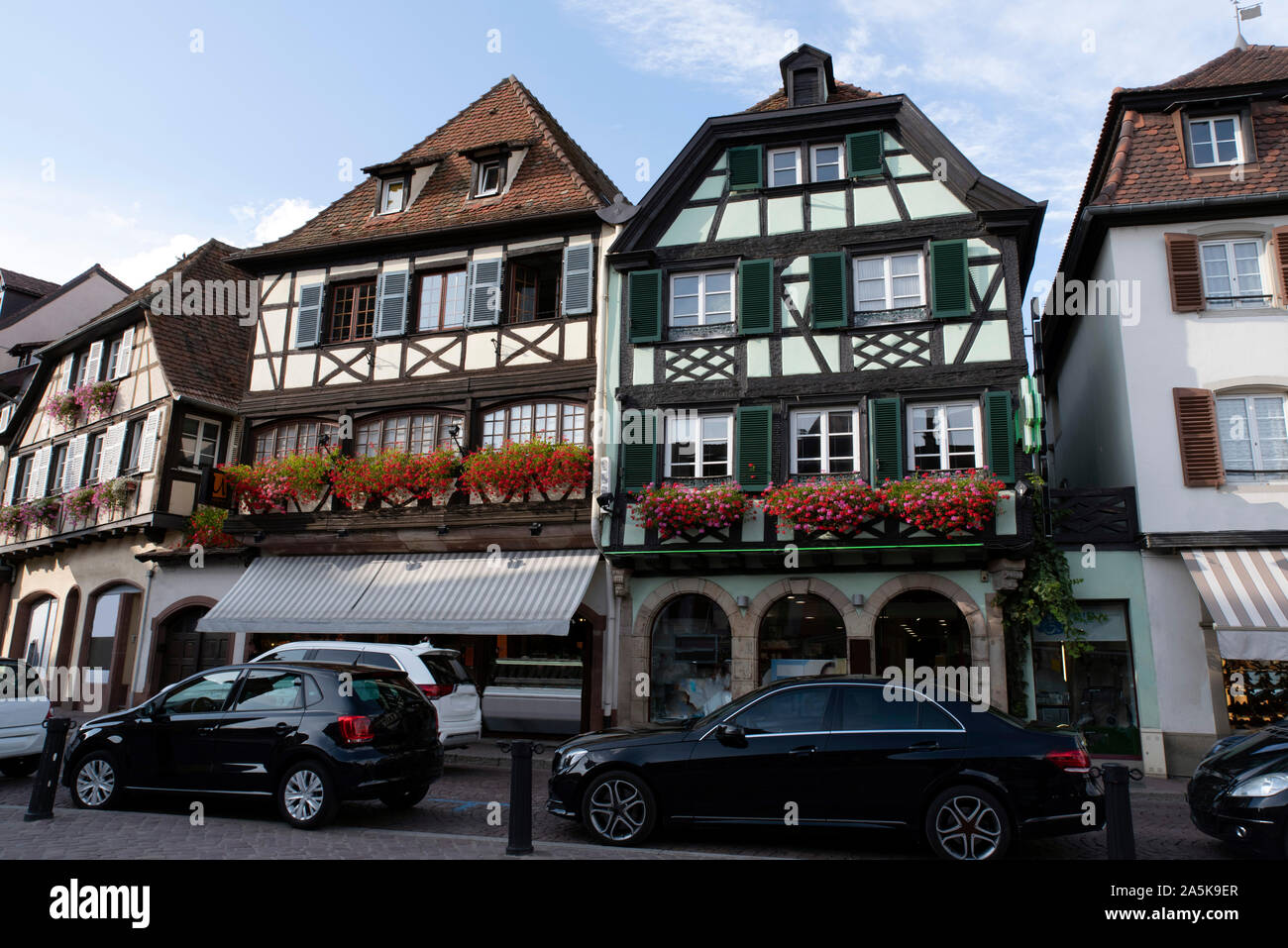 Typical architecture of Alsace in France Stock Photo - Alamy
