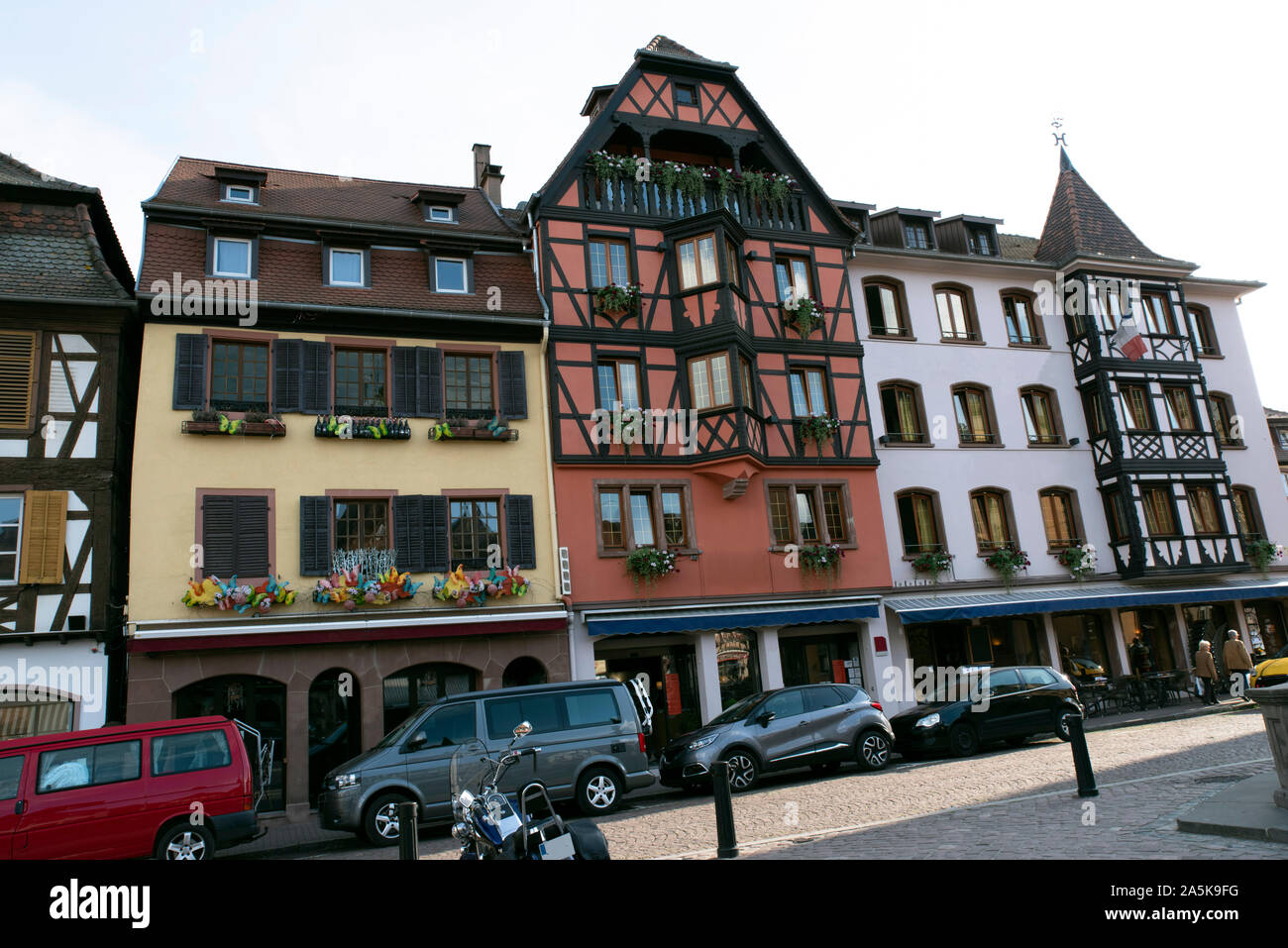 Typical architecture of Alsace in France Stock Photo - Alamy