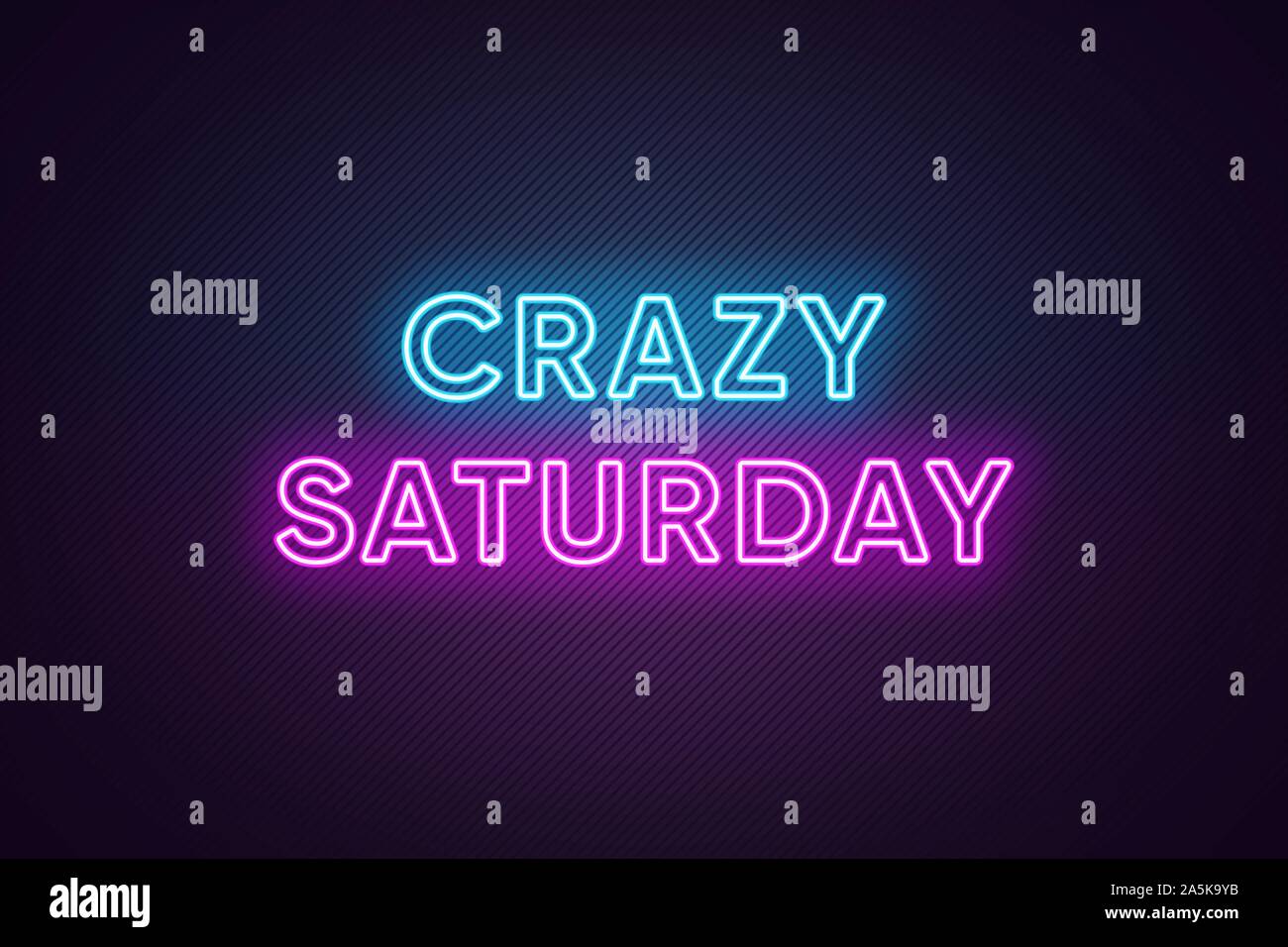 Saturday neon sign vector banner hi-res stock photography and images ...