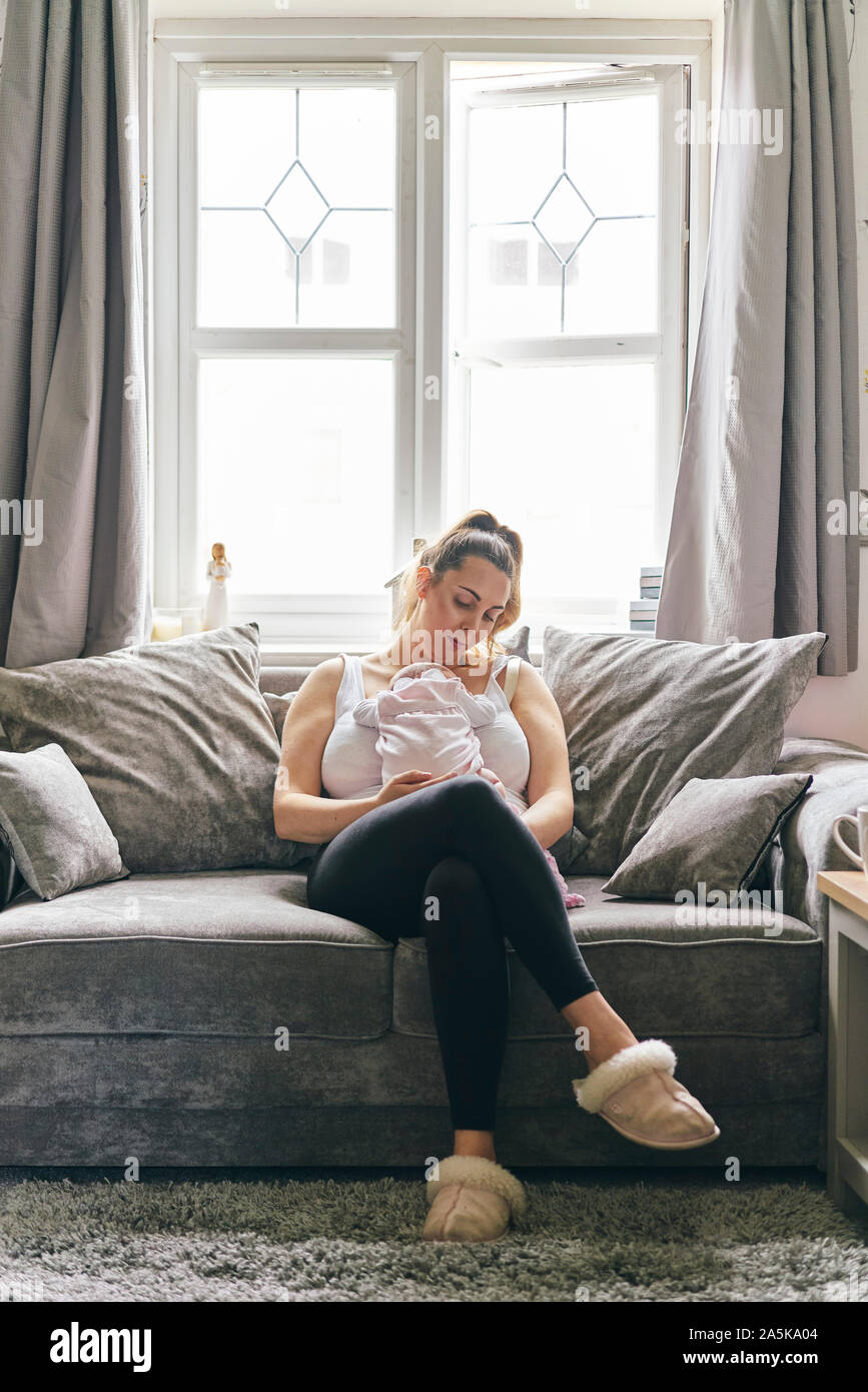 Baby Sleeping On Chest High Resolution Stock Photography and Images - Alamy