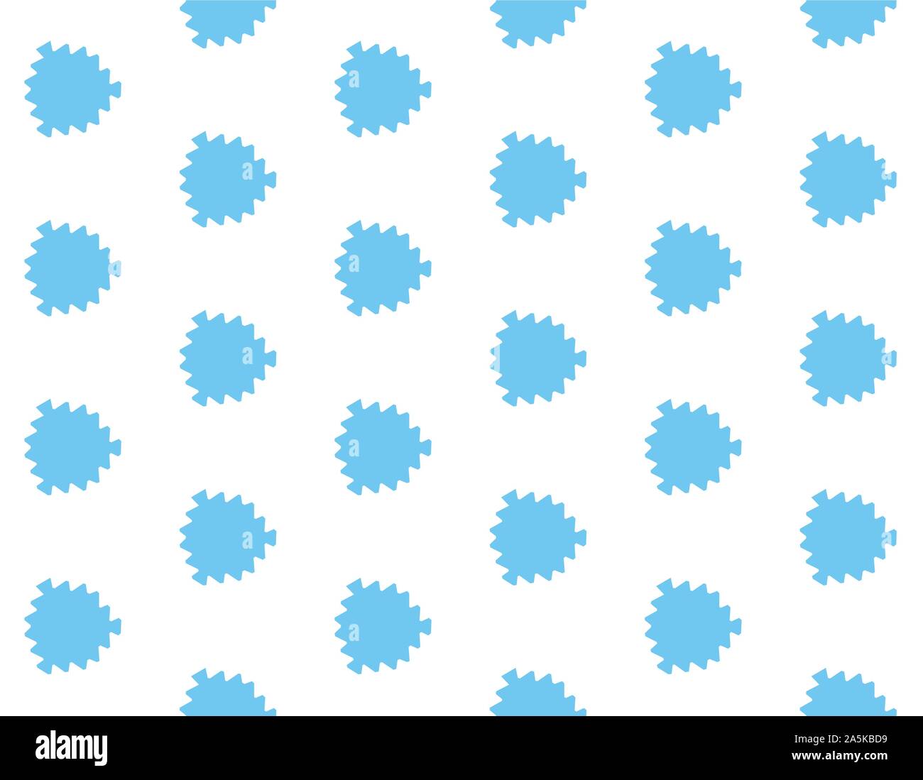Vector seamless geometric pattern. Shaped light blue leaves on white ...
