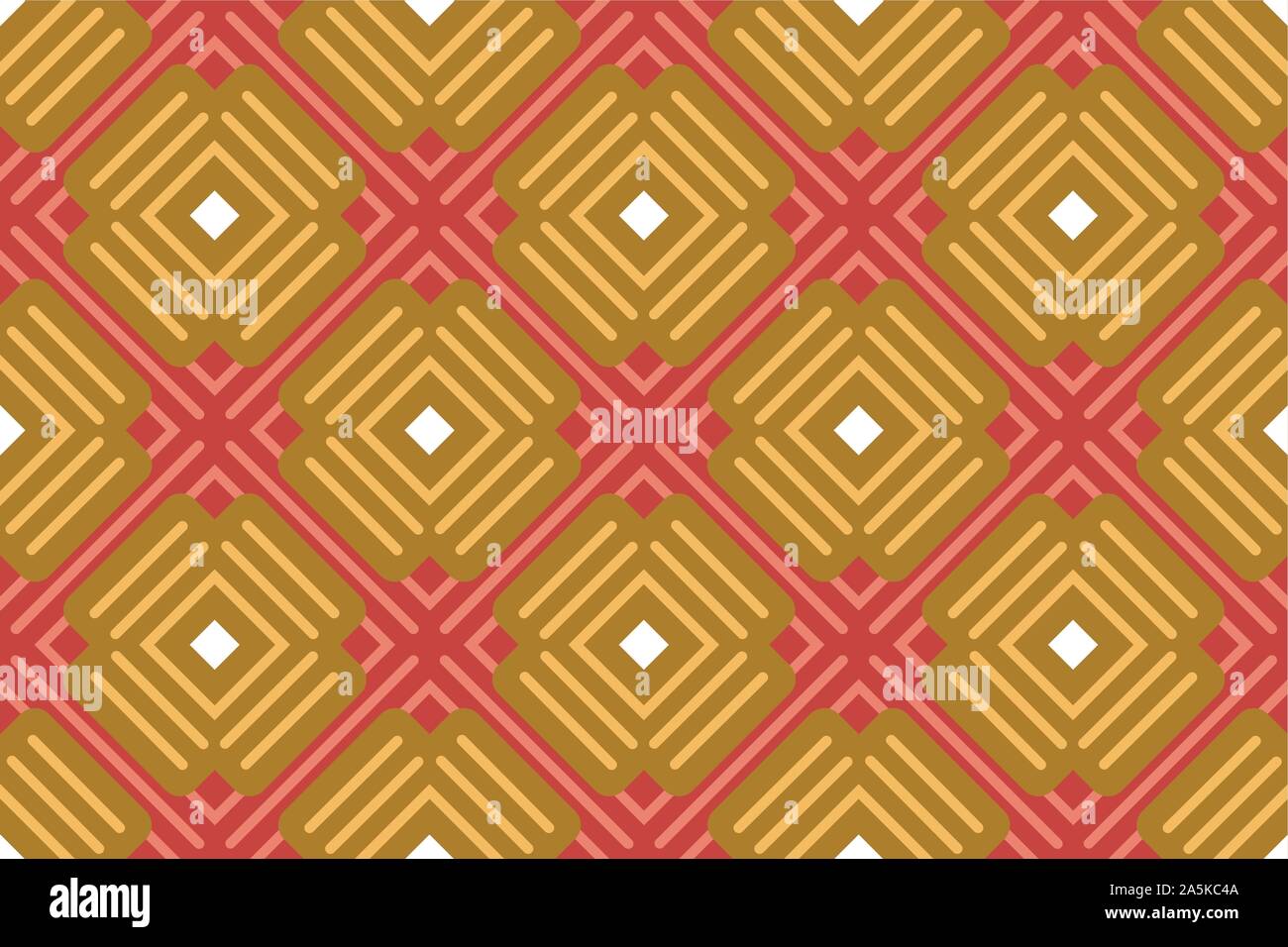 Vector seamless geometric pattern. light brown and light red lines on ...