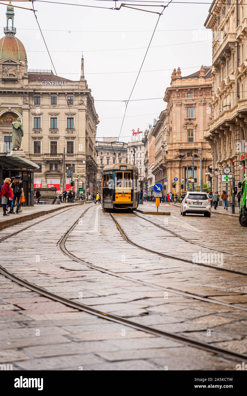 Old trams milan hi-res stock photography and images - Alamy