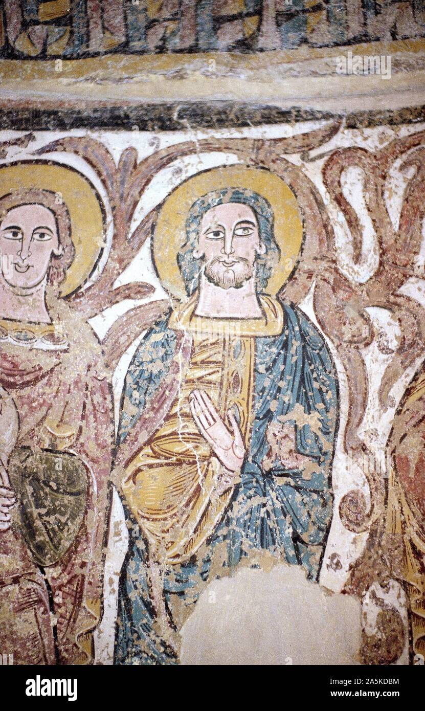 PINTURA MURAL. Location: CATEDRAL. Jaca. HUESCA. SPAIN Stock Photo - Alamy