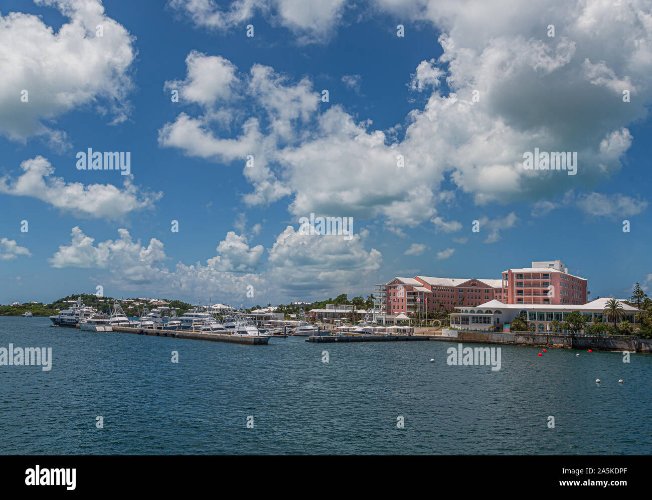 Pink Resort in Bermuda Stock Photo - Alamy
