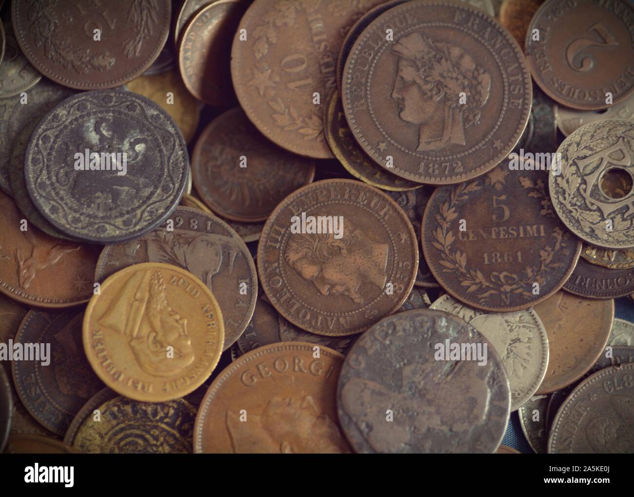 Old coins hi-res stock photography and images - Alamy