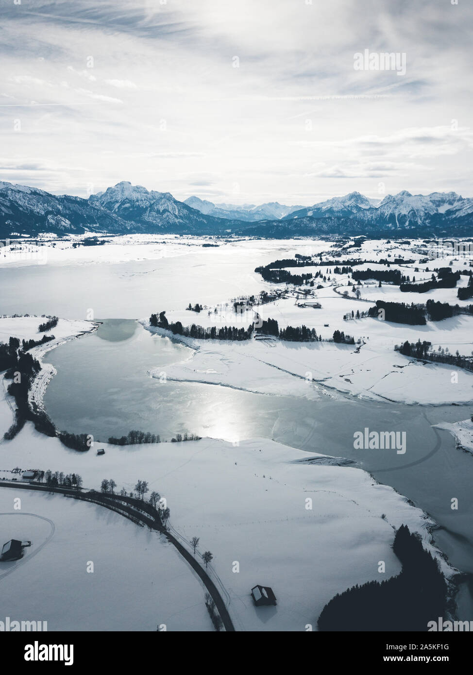 Snow landscape in Germany Stock Photo - Alamy