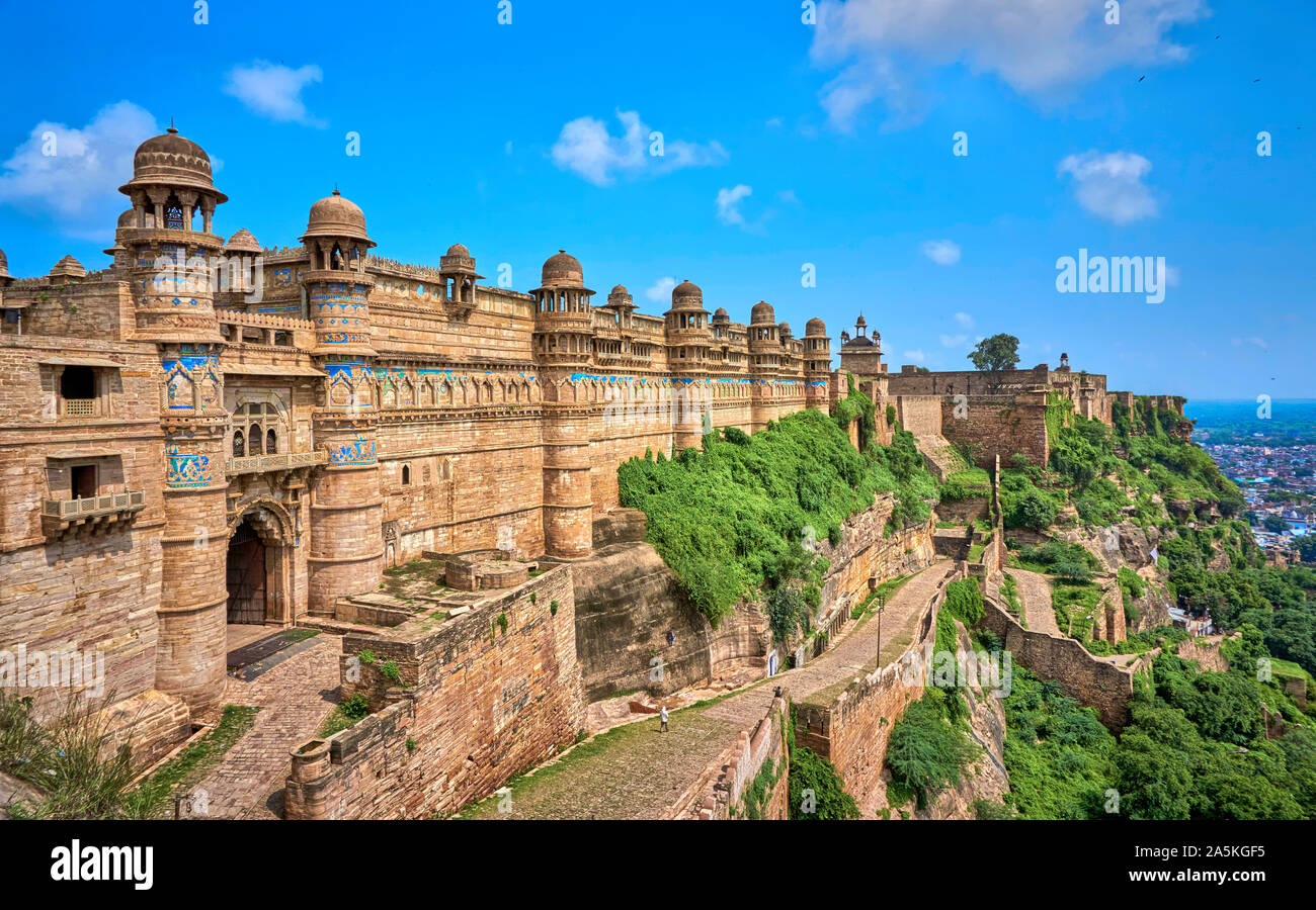 Gwalior fort Madhya Pradesh India Stock Photo - Alamy