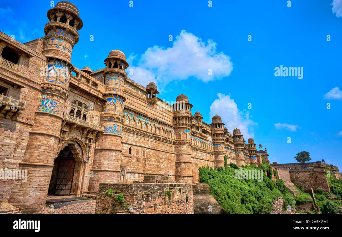 Gwalior fort Madhya Pradesh India Stock Photo - Alamy