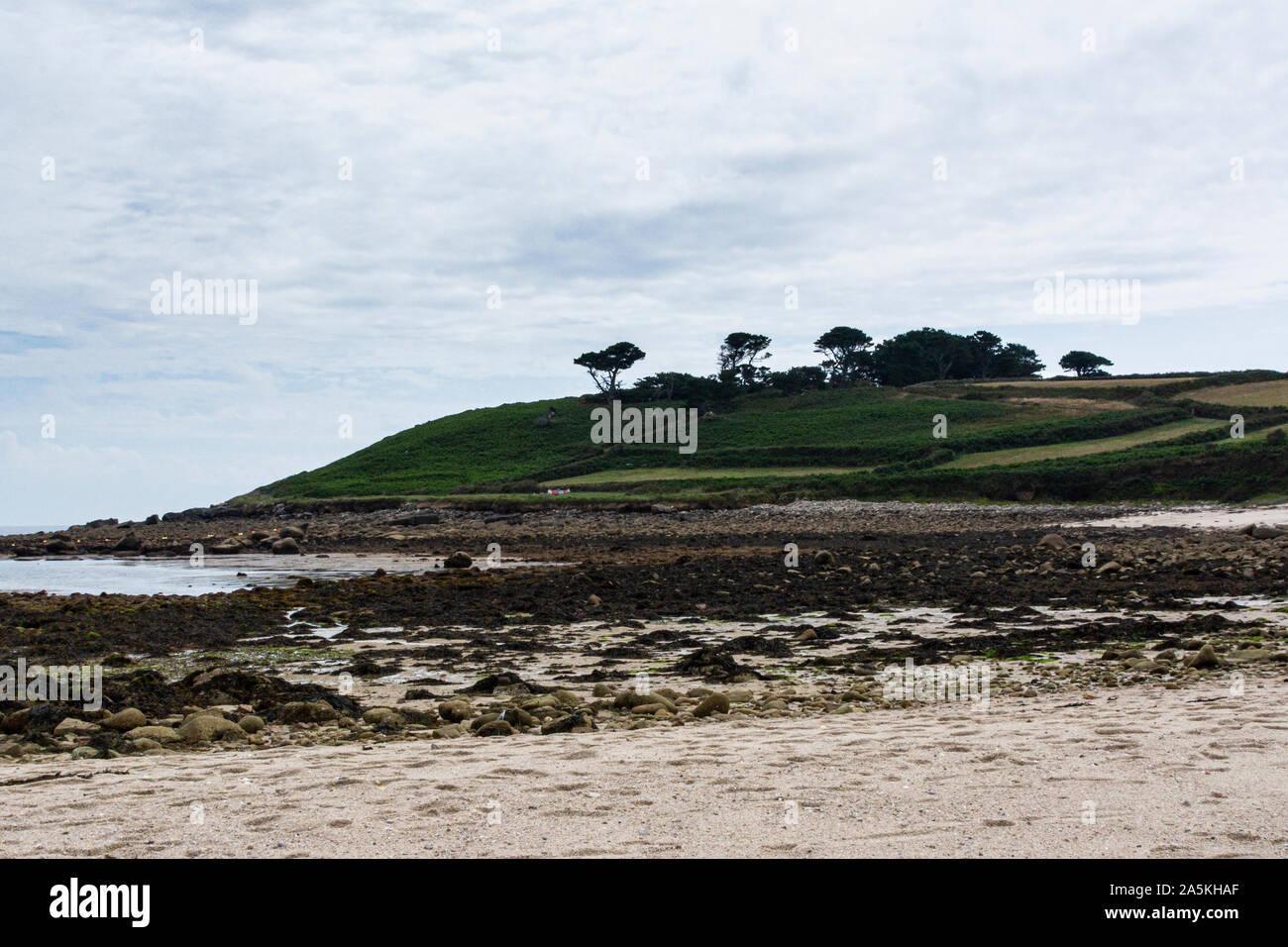 Pelistry seen from Toll's Island, St Mary's, Isles of Scilly Stock ...