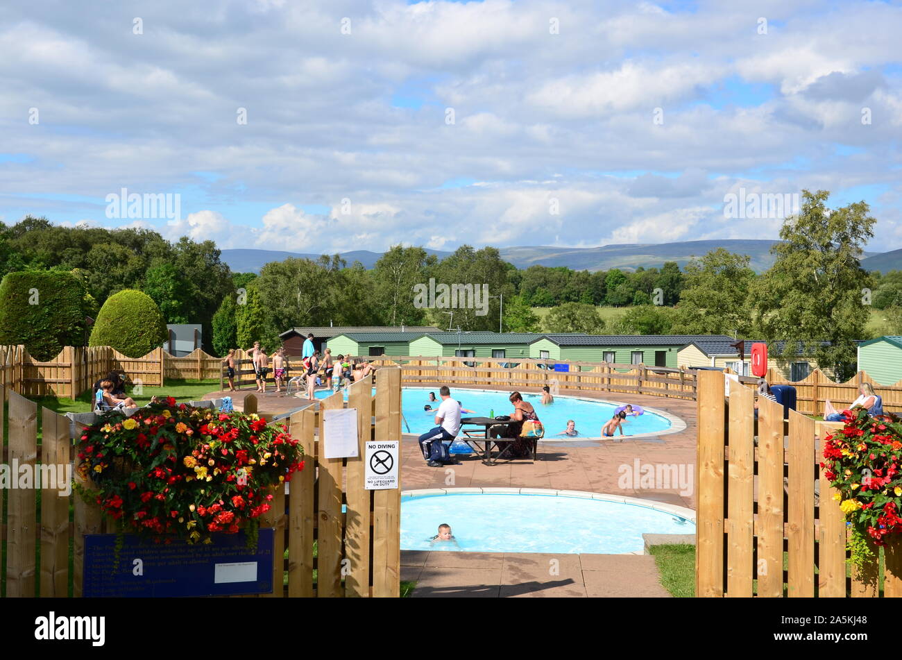 Caravan park pool hi-res stock photography and images - Alamy