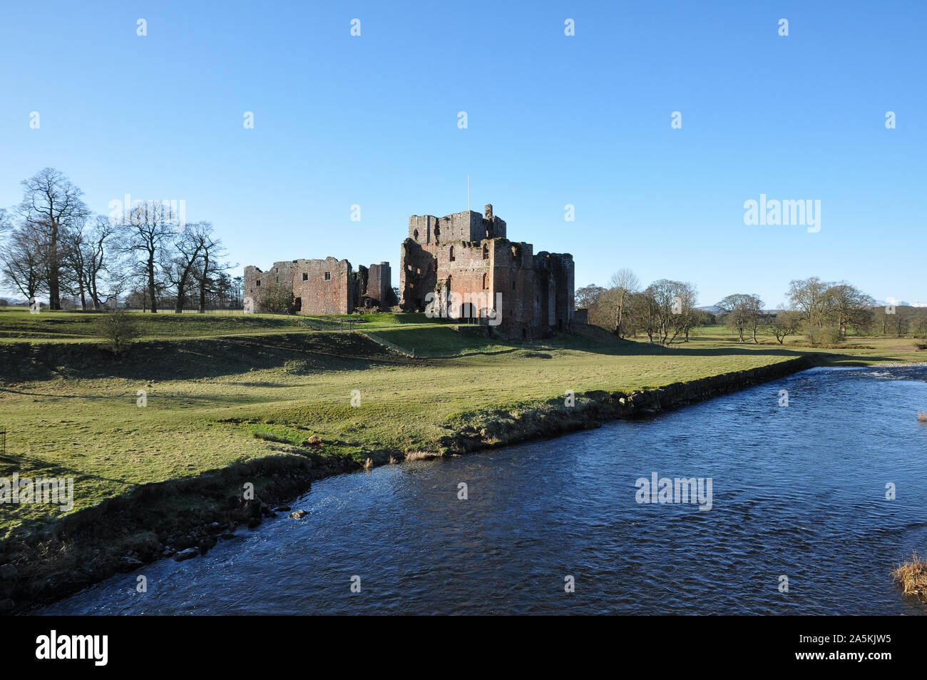 Brougham castle and river eamont hi-res stock photography and images ...