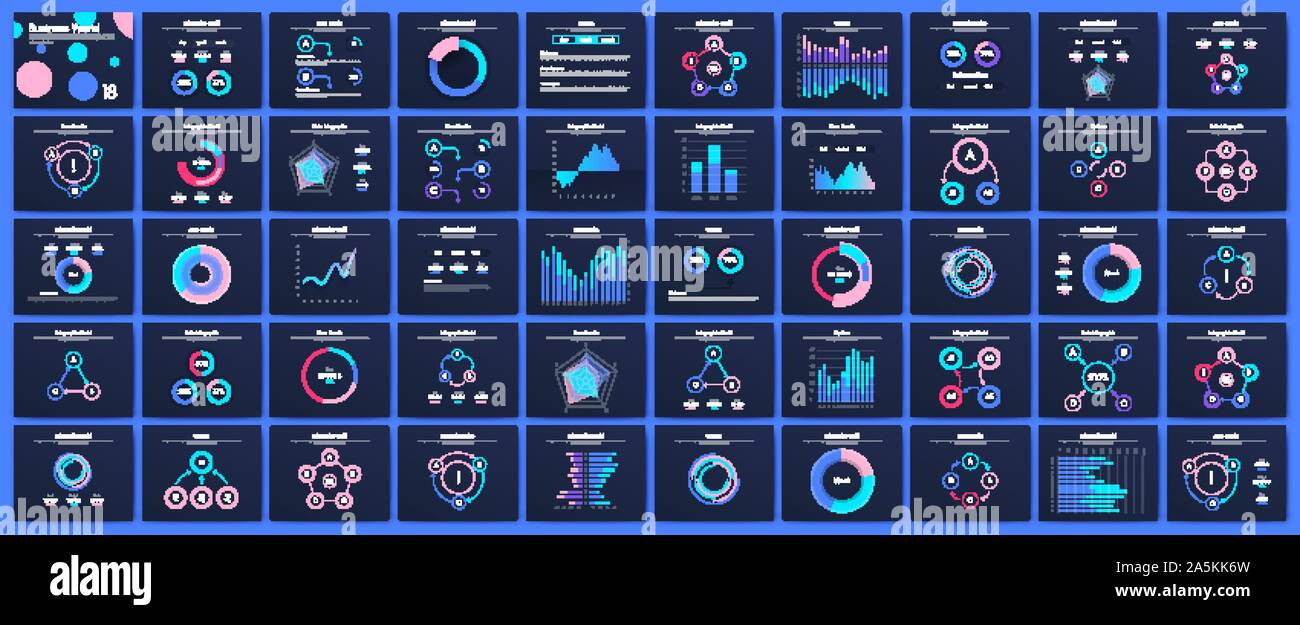 Infographic vector brochure elements for business illustration in ...
