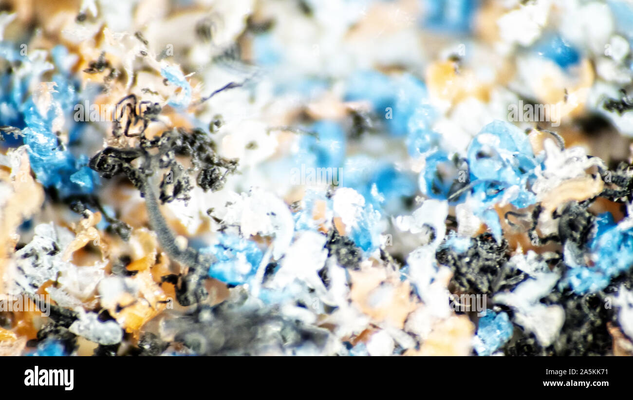 Plastic gets into sea, gradually destroyed by waves and sun. Plastic ...