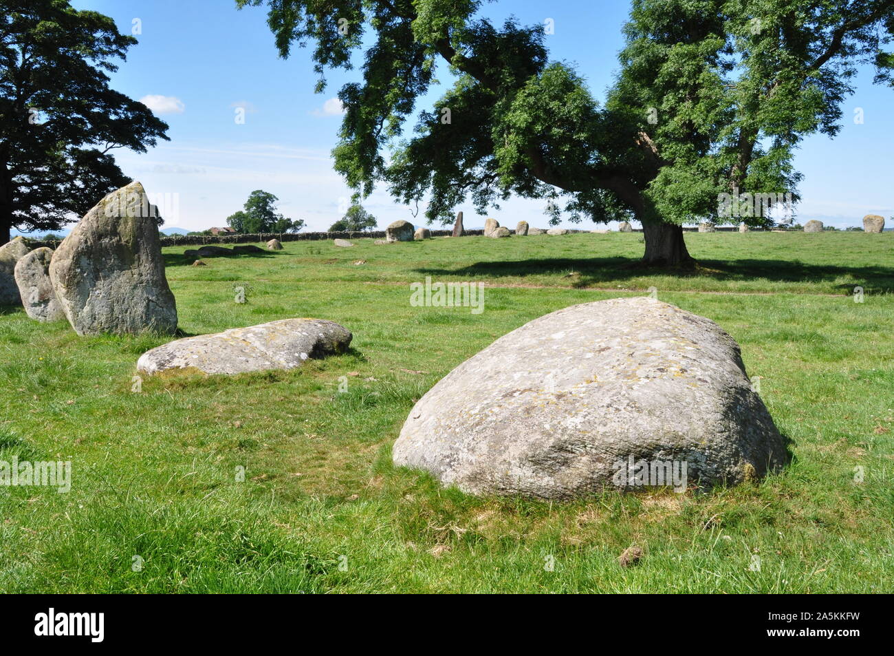 Long meg stone circle hi-res stock photography and images - Alamy
