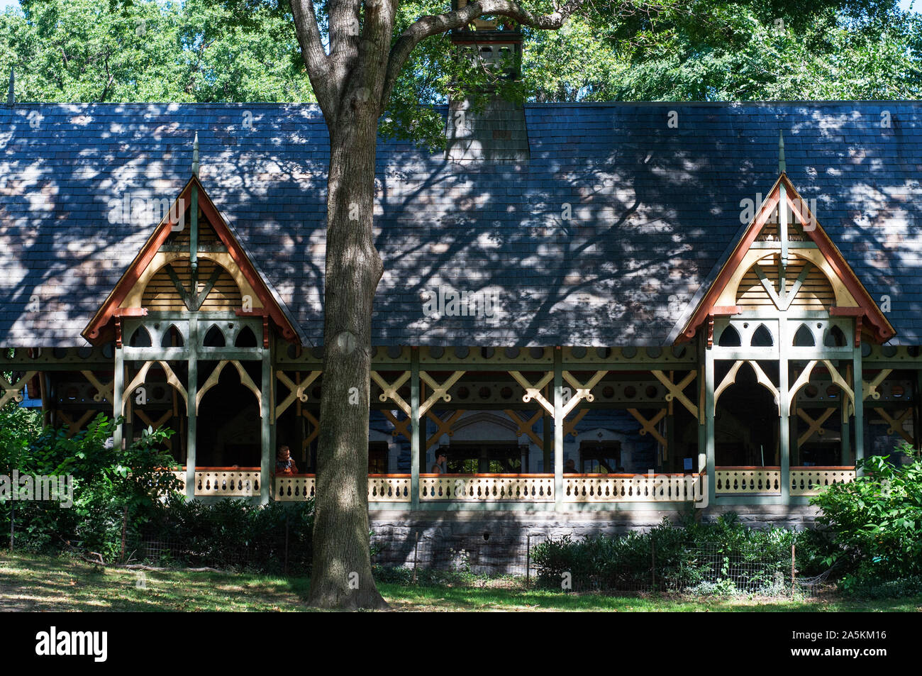 The Dairy Building by Calvert Vaux, Central Park, New York City Stock ...