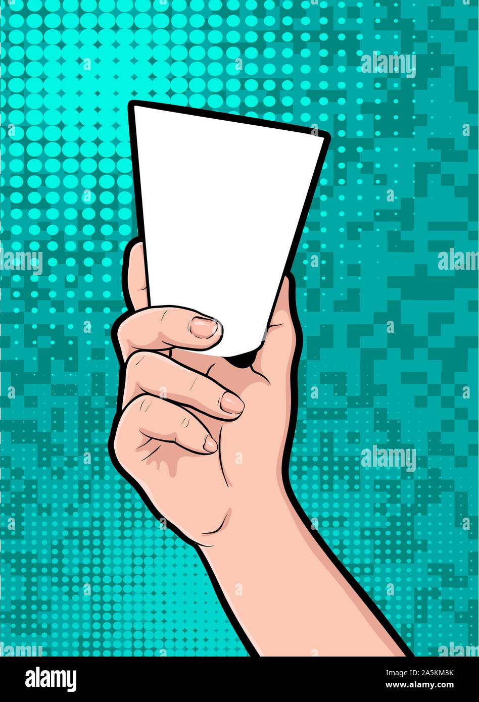 Hand holding tea Stock Vector Images - Alamy