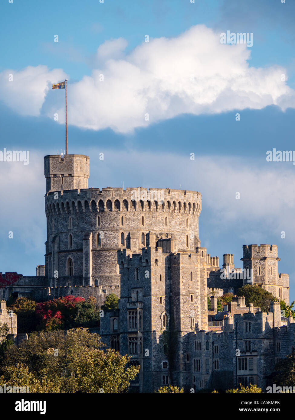 Windsor Castle Skyline Landscape, Windsor, Berkshire, England, UK, GB ...