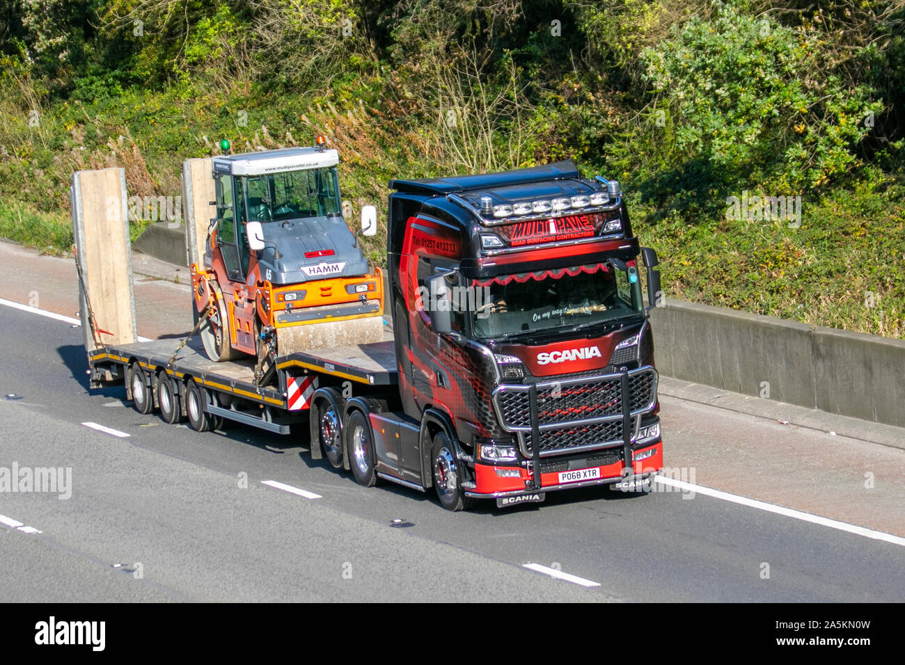 Articulated lorry low loader trailer hi-res stock photography and ...