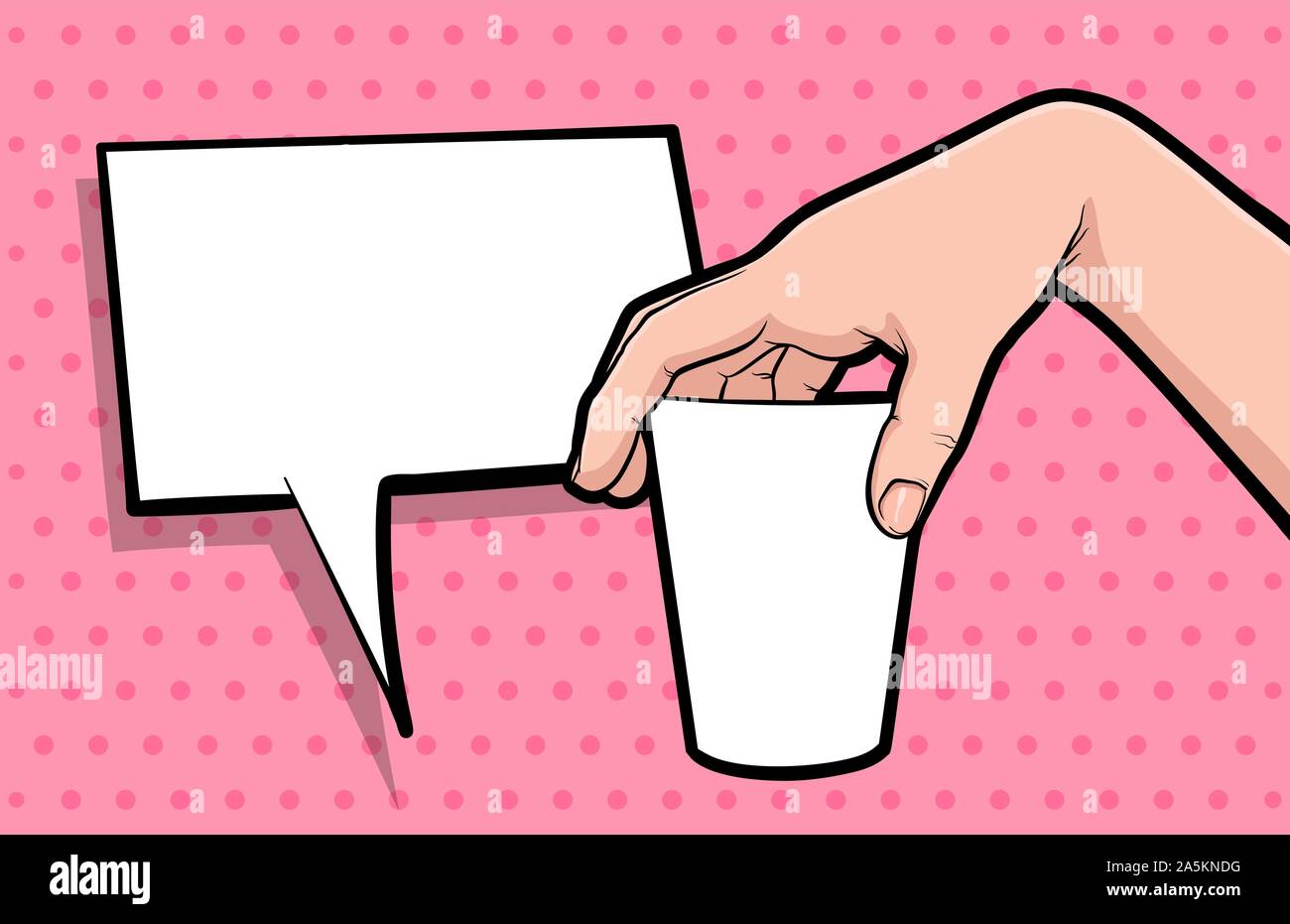 Hot latte isolated cartoon hi-res stock photography and images - Alamy